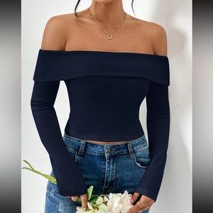 Tops | Boho Off Shoulder Fitted Top | Poshmark